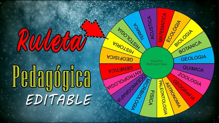 RULETA PEDAGÓGICA EDITABLE :: RECURSOS TUTORIALES Y MAS